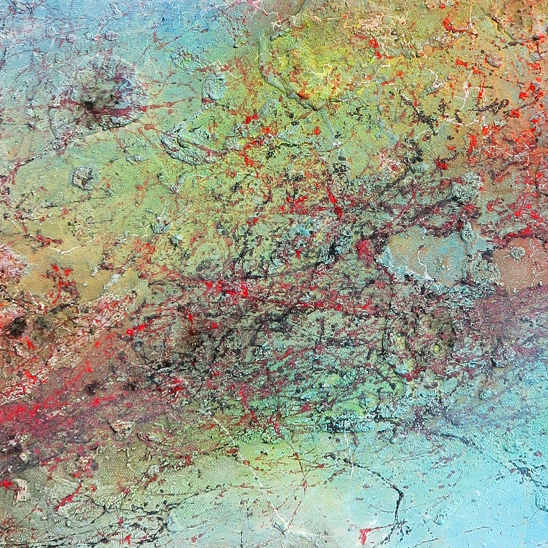 Extra Large Scale Canvas Original Abstract Painting 48"x36" Neutral ...