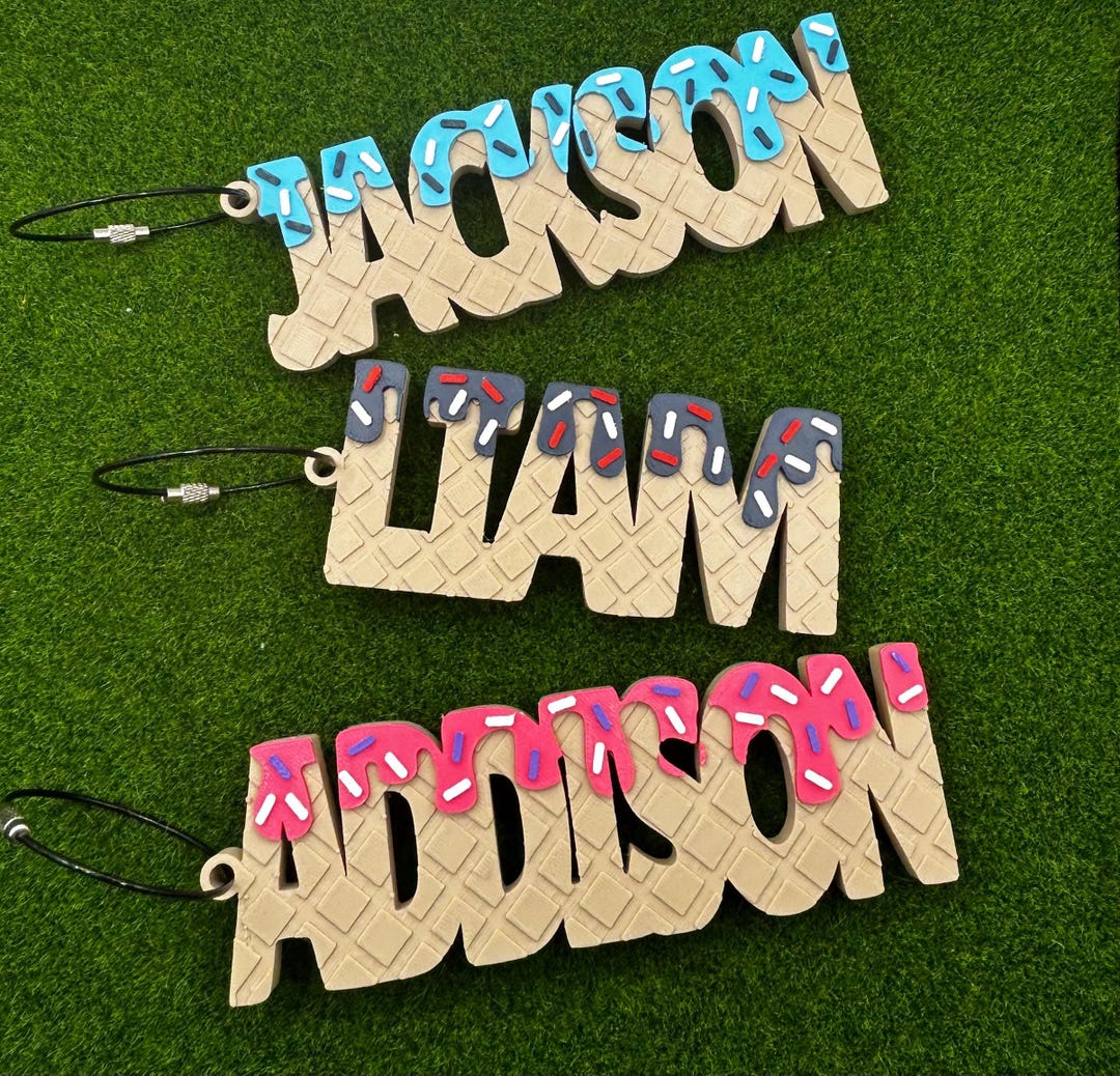 Personalized Drip Name Bag Tag | Custom Sports Backpack Tag | Baseball ...