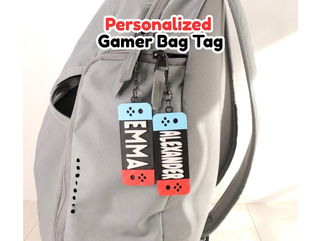 Personalized Gamer Controller Bag Tag | 3D Printed Name Tag - Etsy