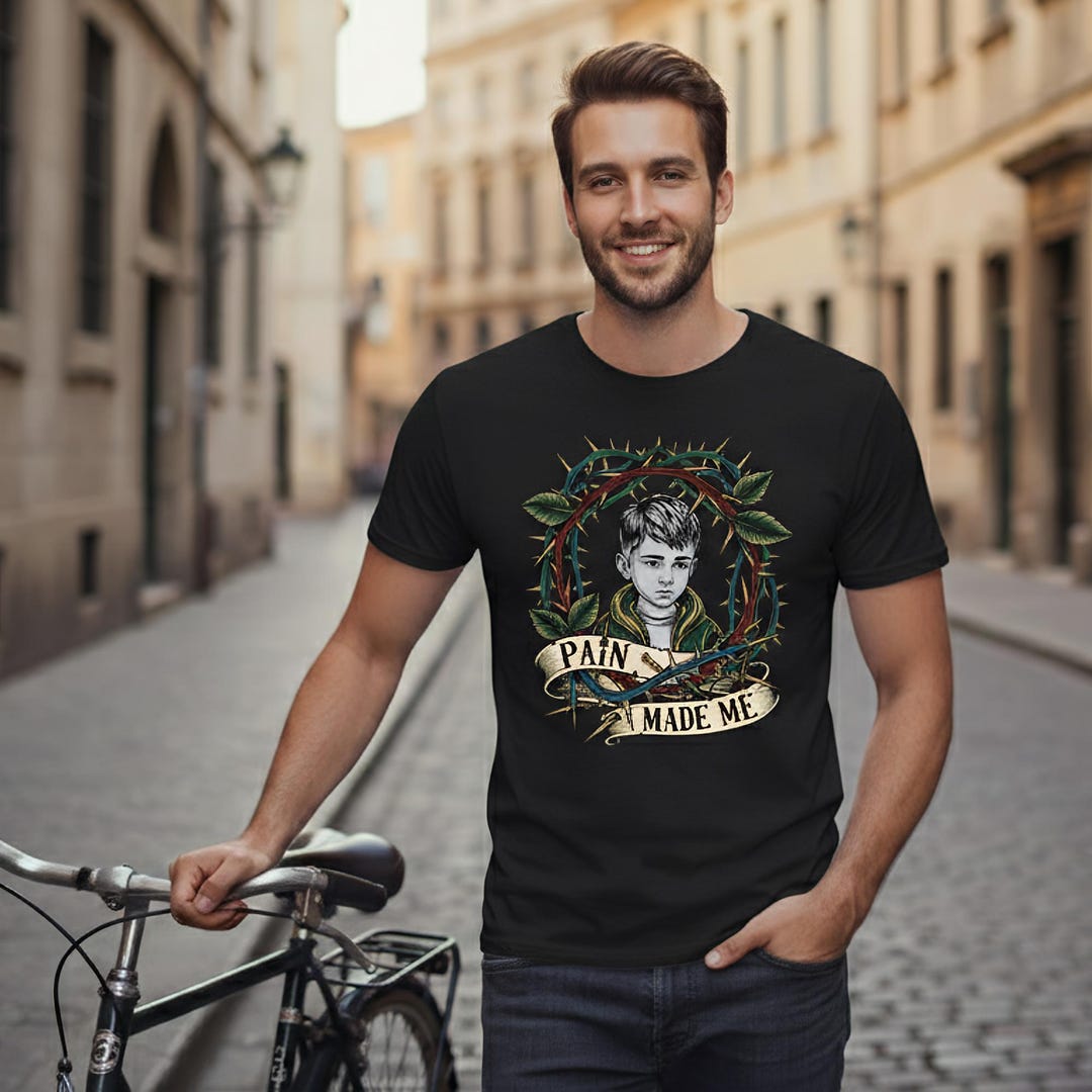 Pain Made Me T-shirt Design | Neo Traditional Tattoo Art (PNG File) - Etsy