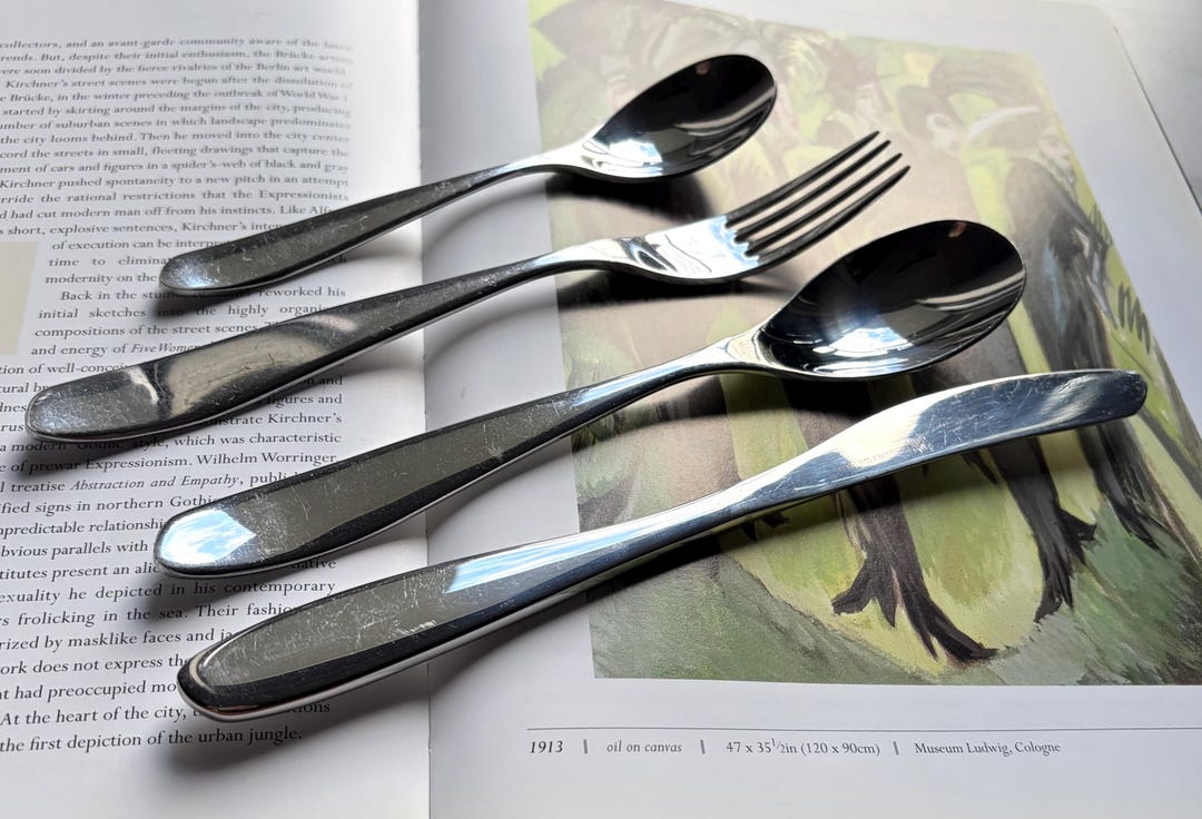 Studio William Flatware OLIVE HAZEL Pat. Stainless. Set 4 Pc. - Etsy