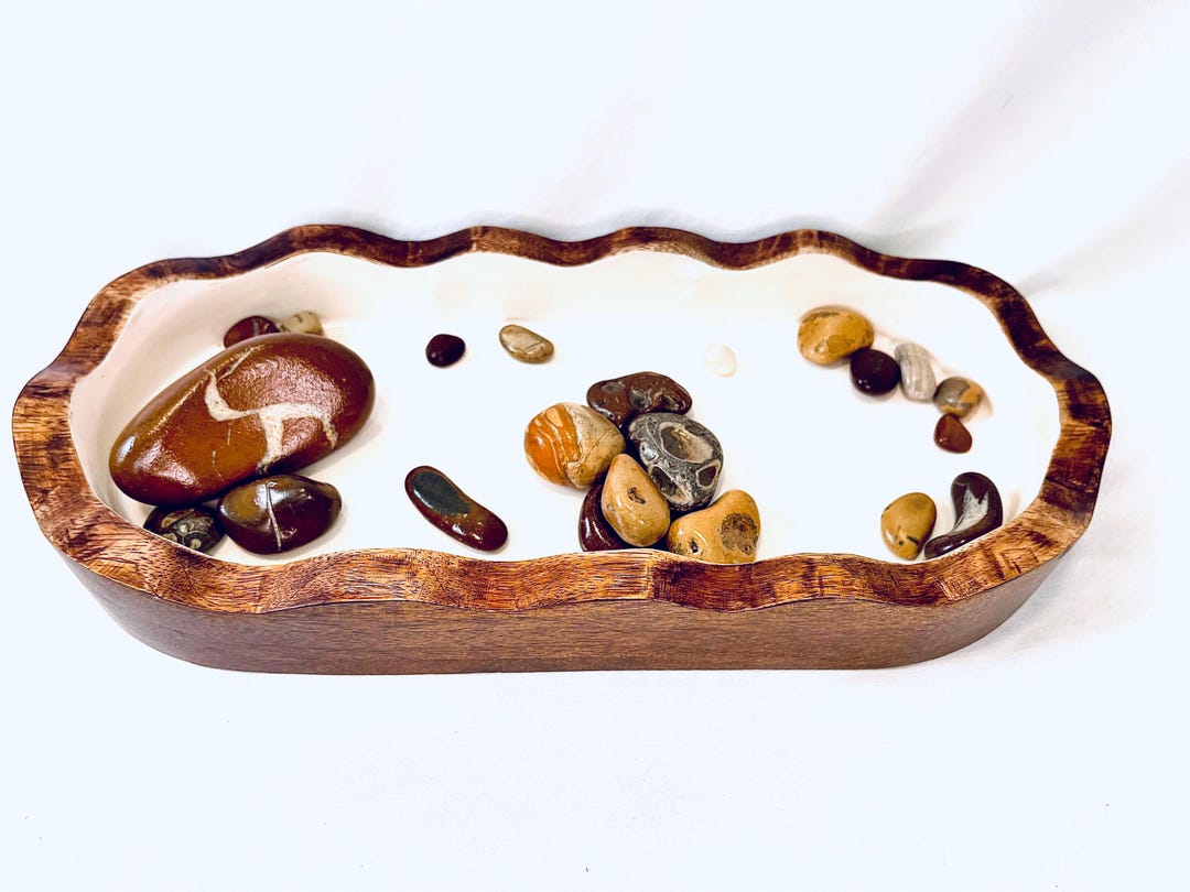 Lakes Stone Centerpiece - Hand-arranged Sculptural Decor - Etsy