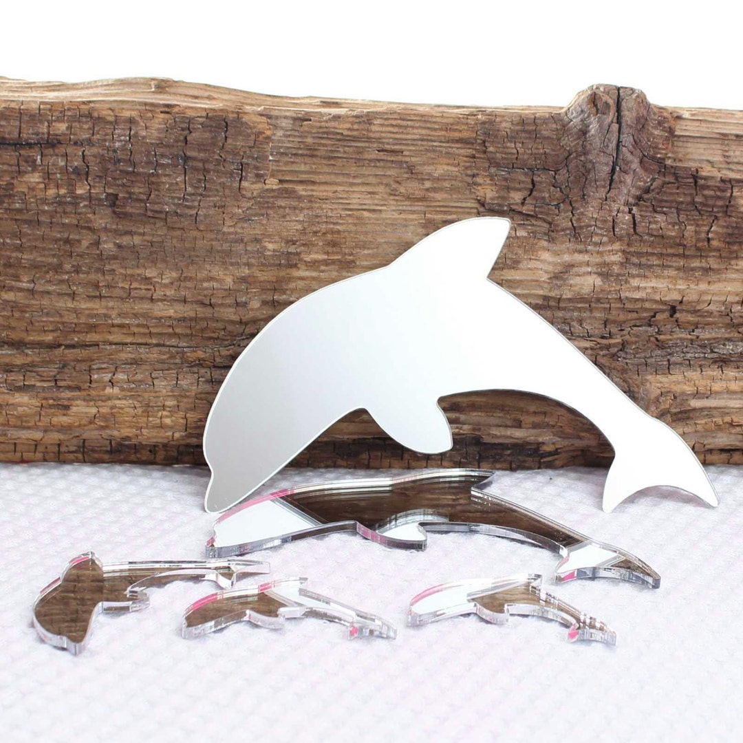 Large Dolphin Wall Mirror for Bedroom Bathroom Kitchen Living Room ...