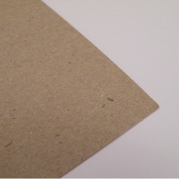 Eco 10 Sheets of A4 Rough Brown Kraft Card 280GSM | Etsy