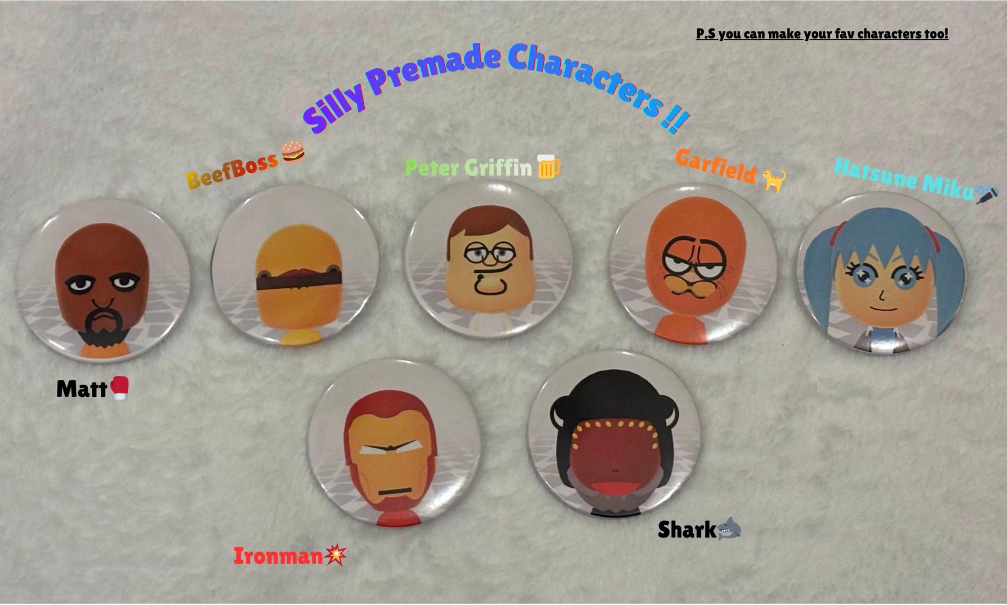 Custom Mii Pins! - Etsy