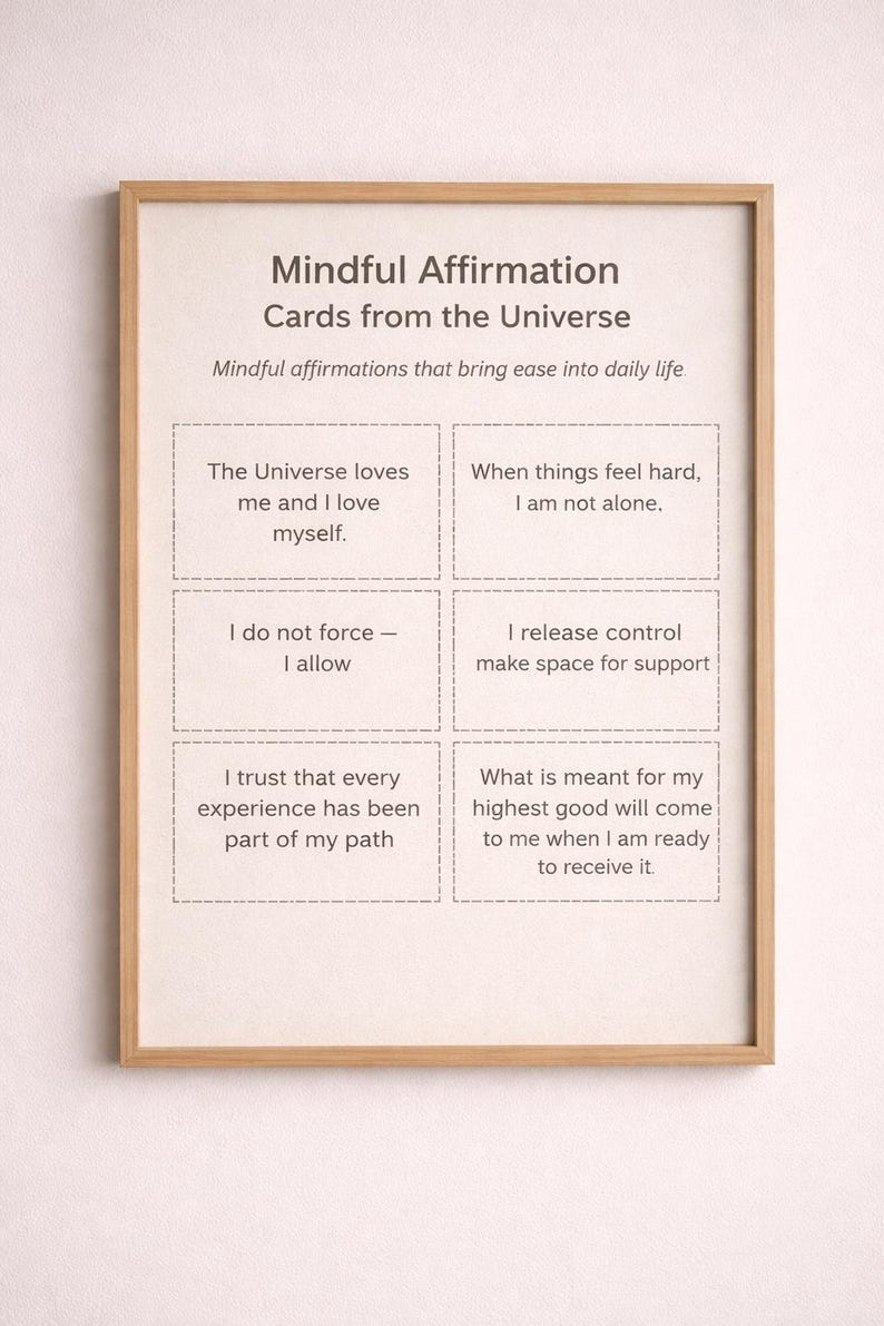 NEW 12 Affirmation Cards Printable | Mindful Affirmation Cards From the ...