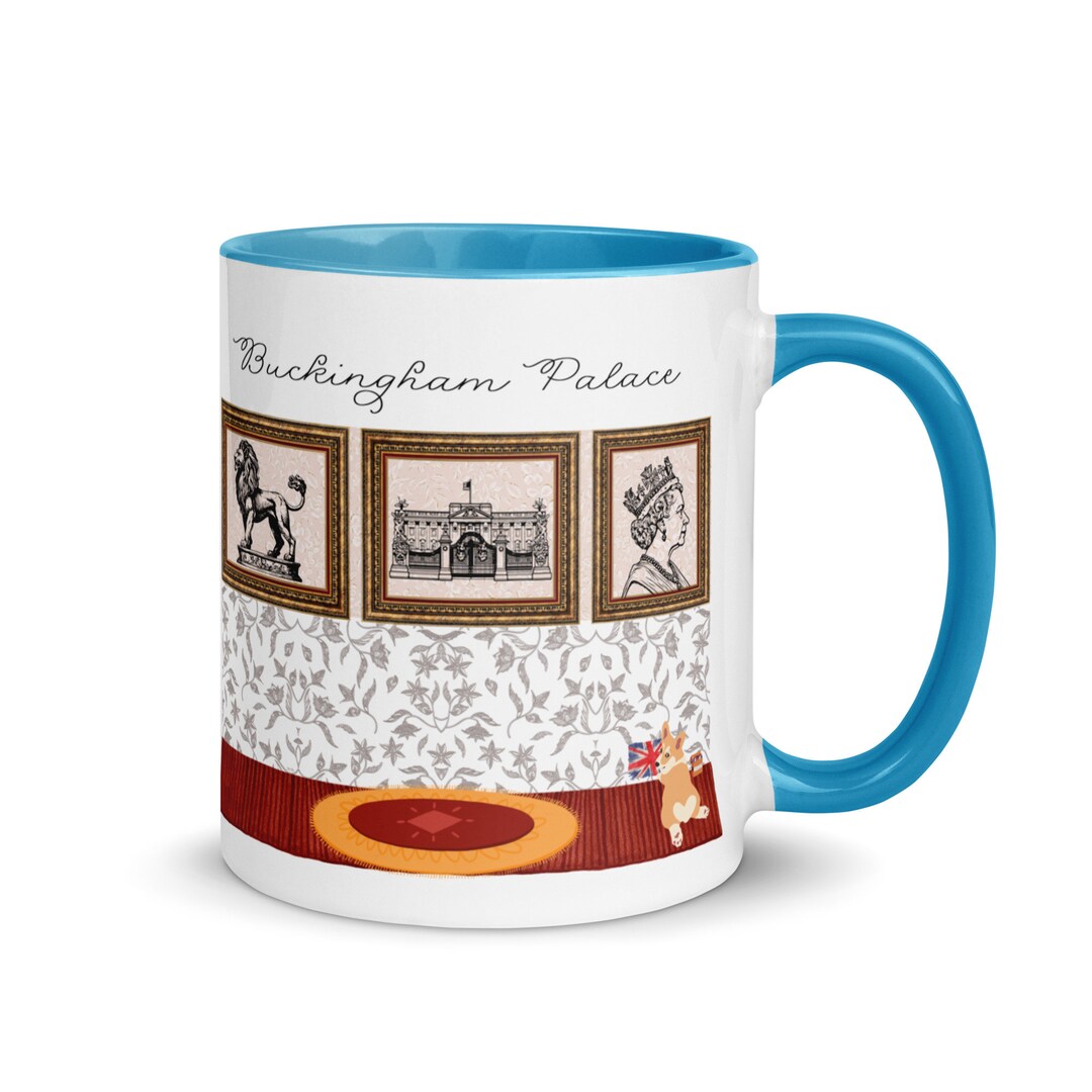 Queen Elizabeth Mug-the Crown-the Crown Prints-corgi Mug-princess Anne ...