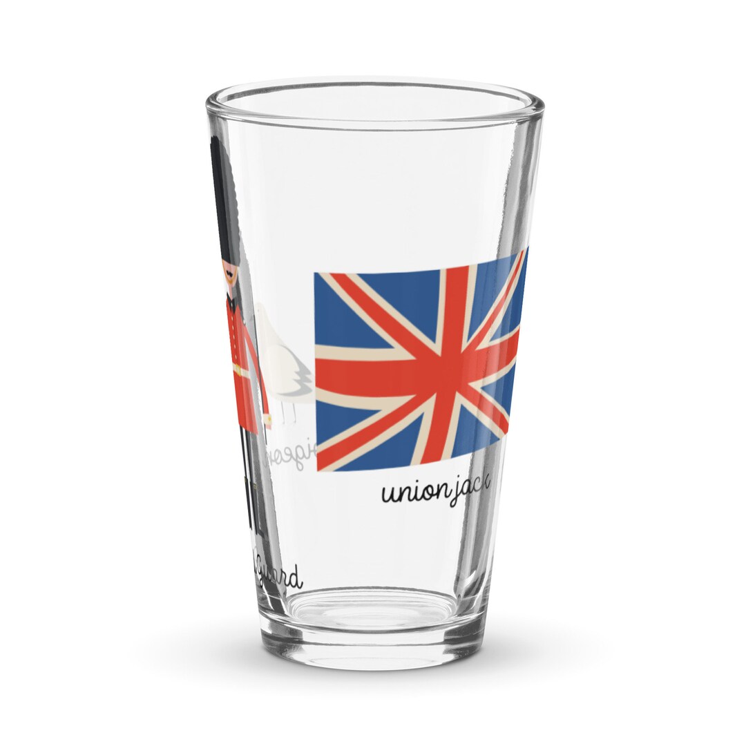 London Pint Glass-london Gifts-british Gifts-queen Elizabeth-british ...