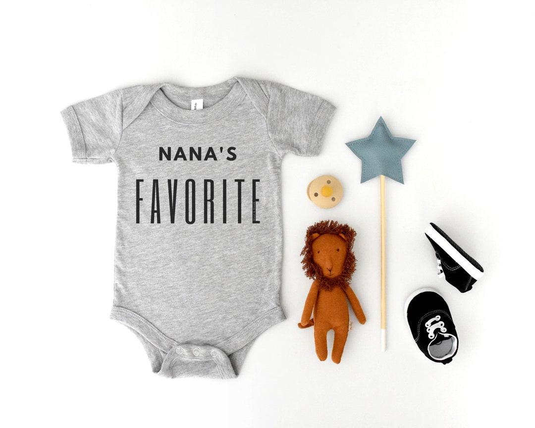 Nana's Favorite Baby Bodysuit-designer Baby Clothes-baby Shower Gift ...