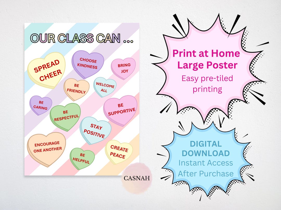 Valentine Kindness Inclusive Poster | Door Poster | Valentine Bulletin ...