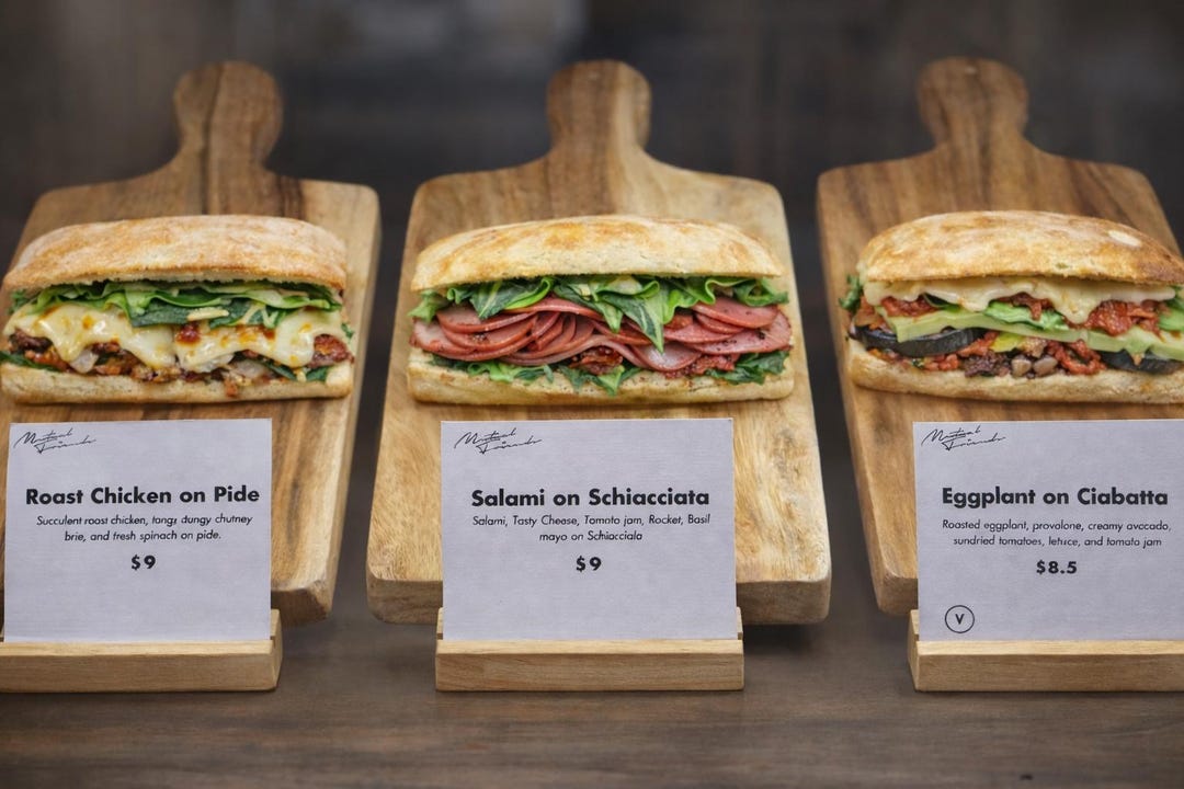 Minimalist Food Label Template for Cafe Display, Artisan Bakery Tags ...