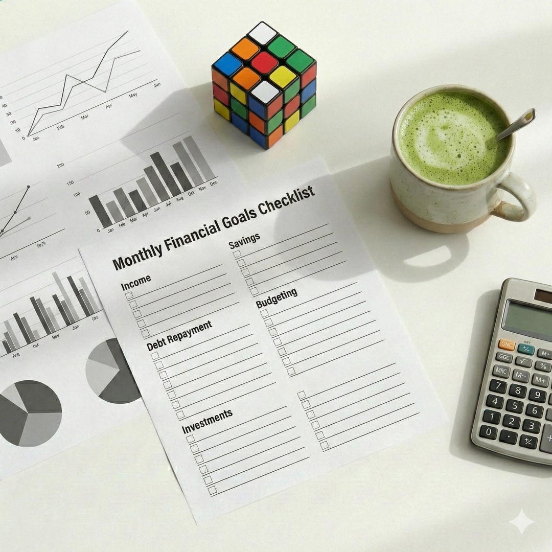 Weekly Financial Goals Checklist Printable PDF | Budget Money Savings ...