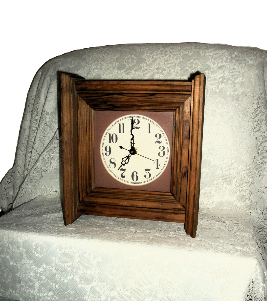 Vintage Wood Quartz Mantel Clock Keeps Excellent Time Only 10 USD - Etsy