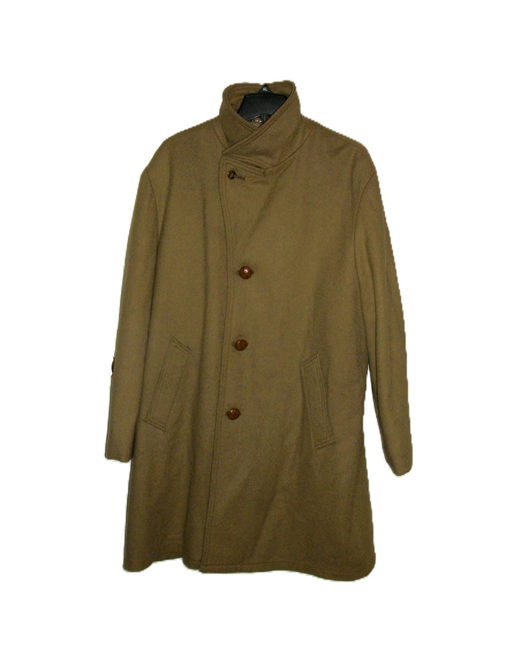 Vintage 1960s 1970s Great Western Coat Beige Tan Wool Coat Sherpa Faux ...