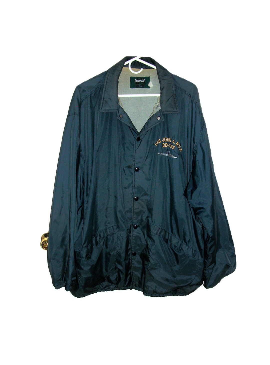 Sale 80% OFF Vintage USS John A Bole Jacket, Windbreaker 2X Distressed ...