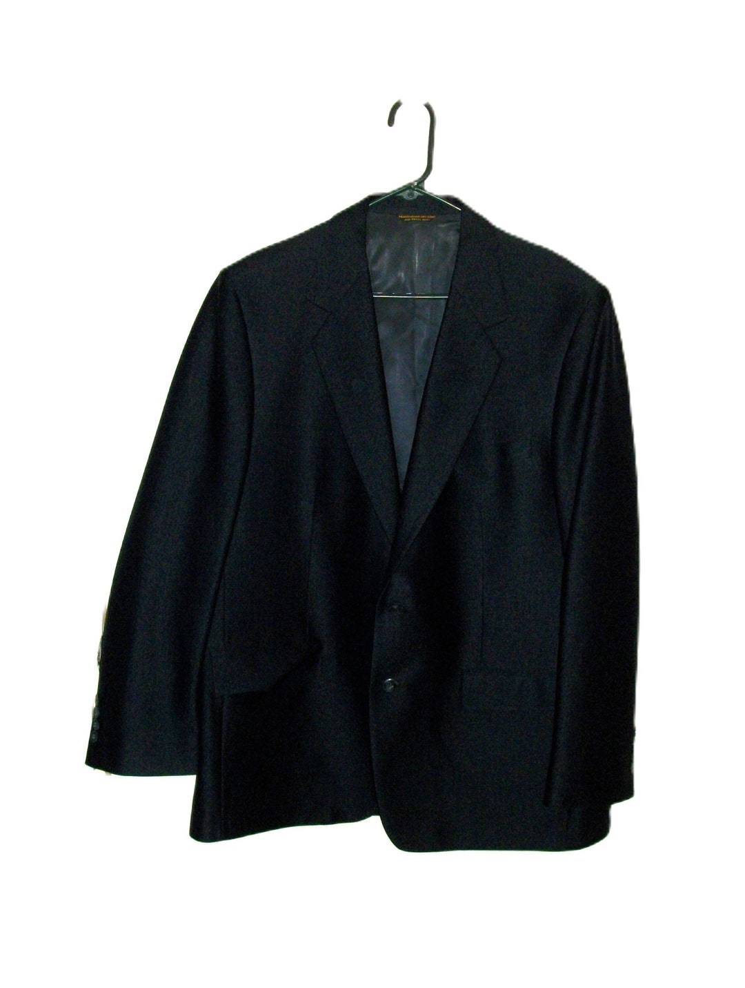 Vintage 1950s 60s Sharkskin Blazer Navy Blue Dinner Jacket Sport Coat ...