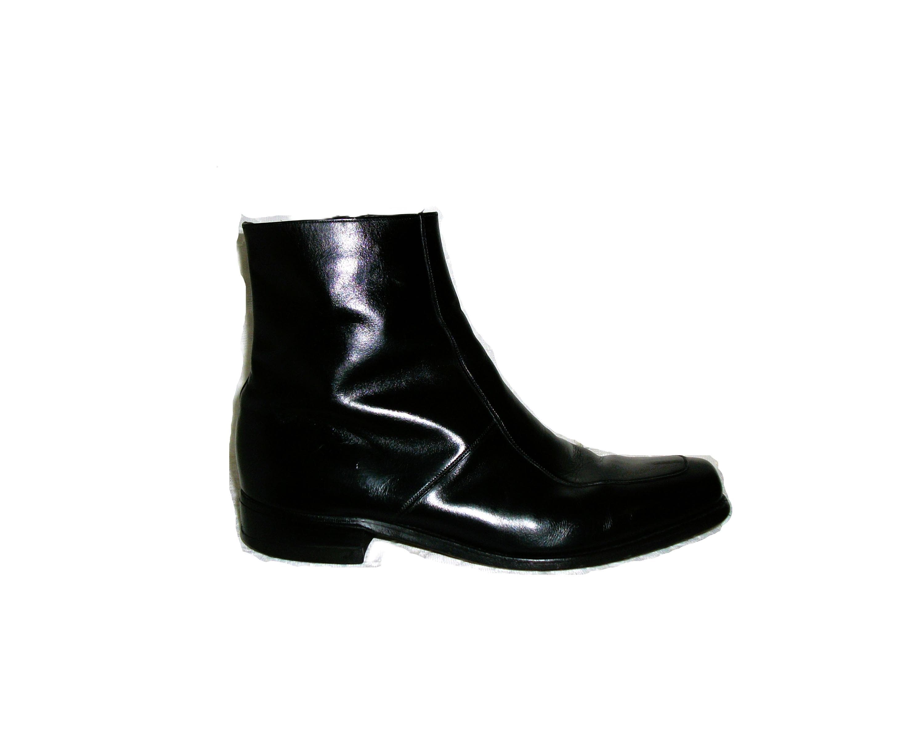 Vintage Black Leather Beatles Boots Florsheim Size 11 1/2 Mod USA Only ...