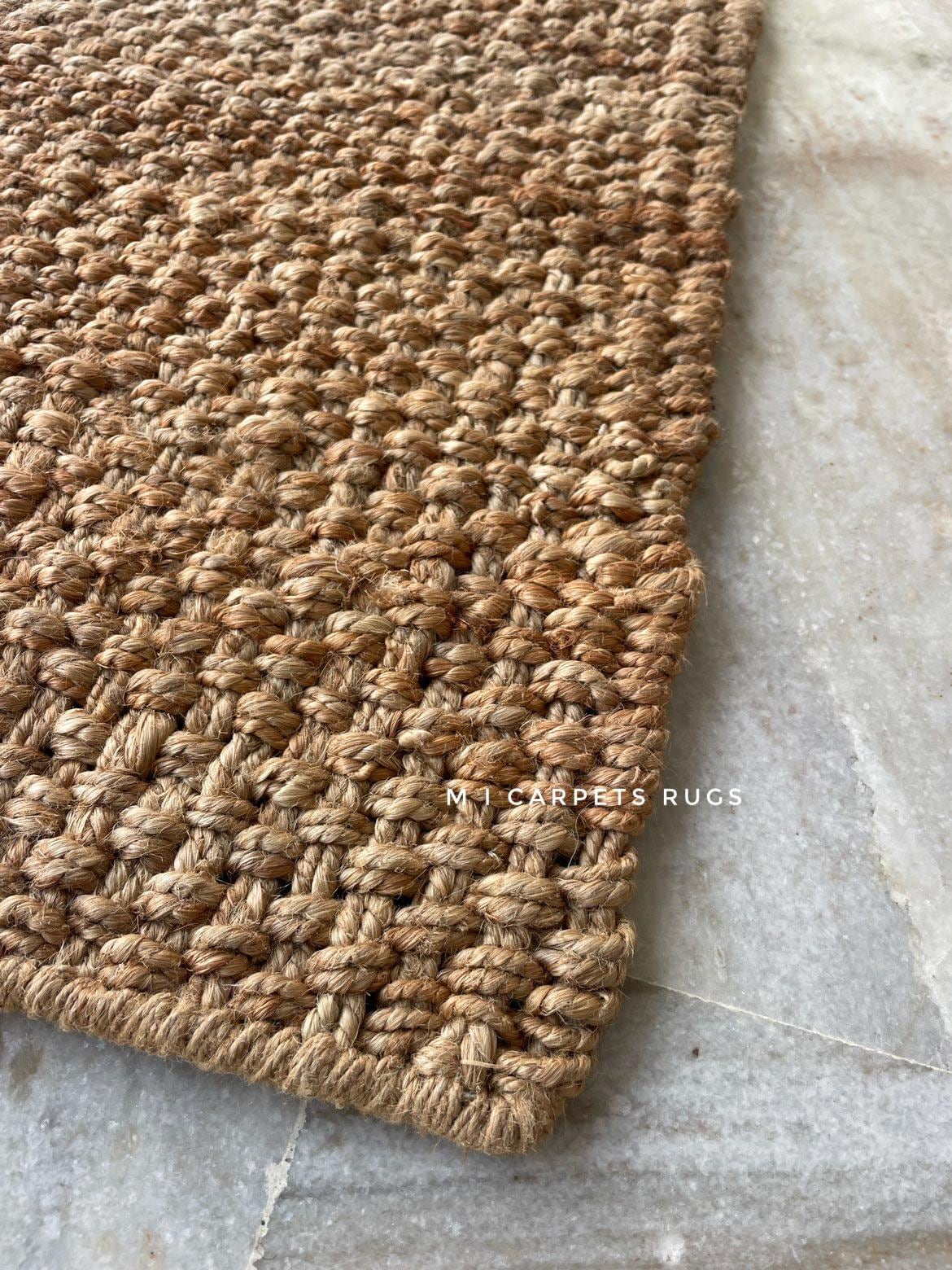 Handmade Chunky Jute Rug – Braided Eco-friendly Floor Mat. - Etsy