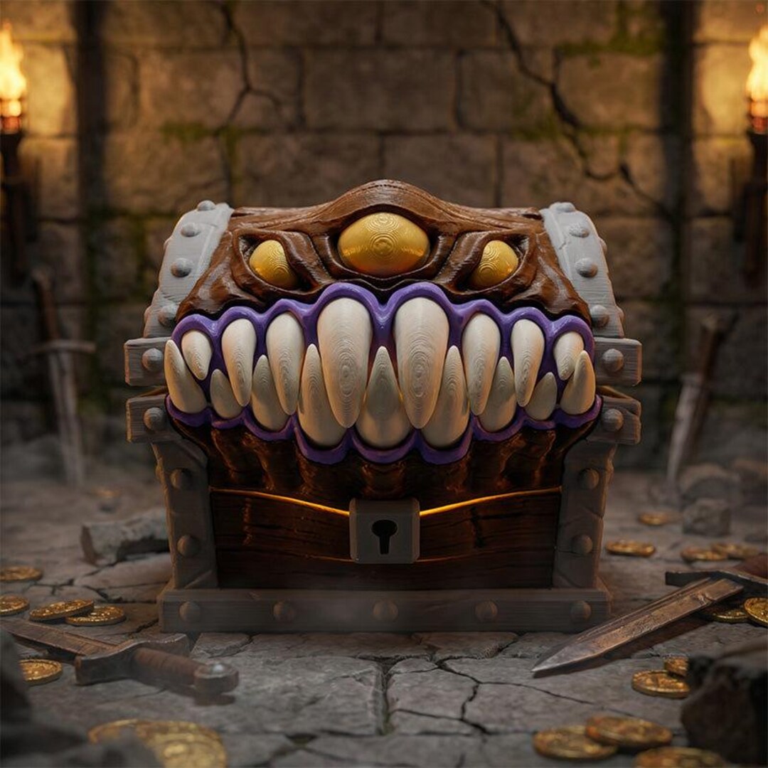 Mimic Chest Commander Deck Box | Mtg Magic the Gathering | Tcg Dungeons ...