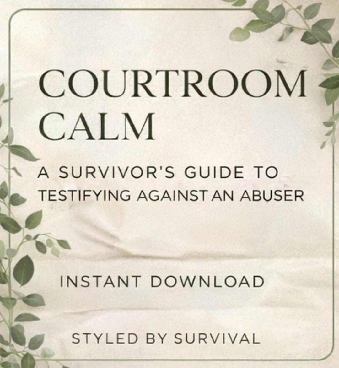 Courtroom Calm: A Survivor’s Guide to Testifying Against an Abuser ...