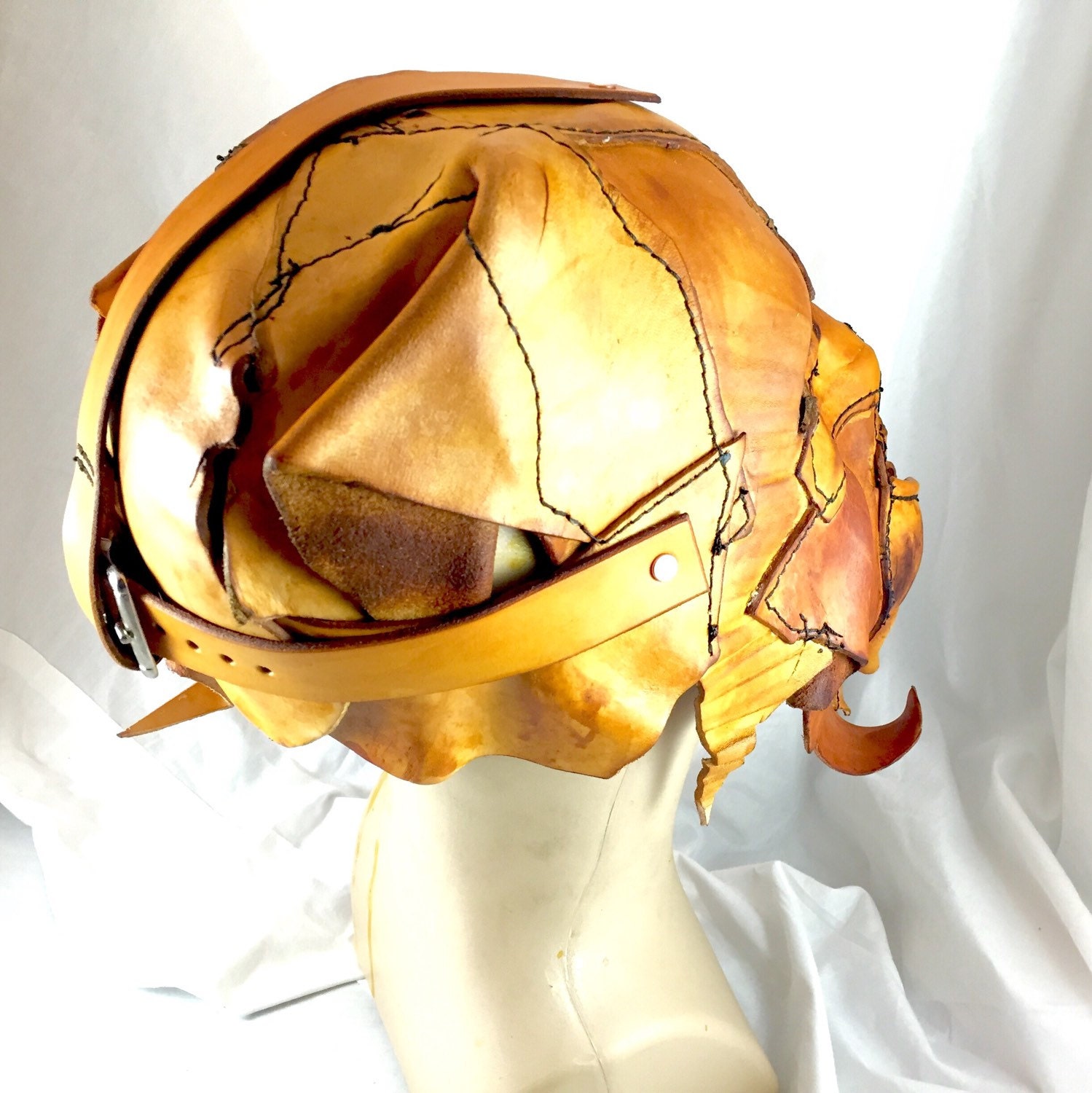 Leather Skin Full Coverage Cowhide Mask Handmade - Etsy