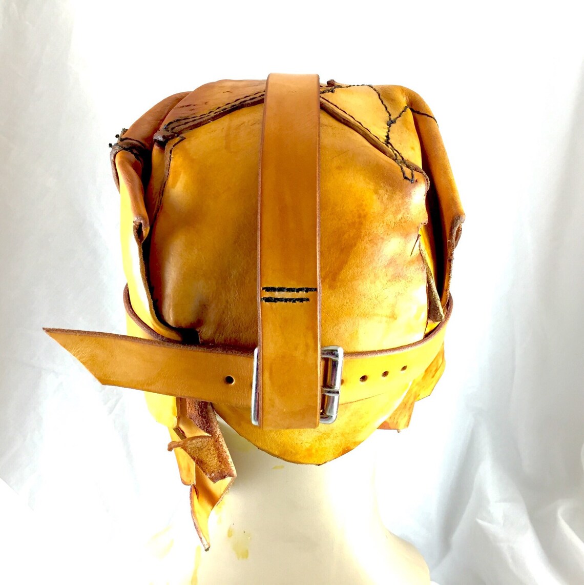 Leather Skin Full Coverage Cowhide Mask Handmade - Etsy