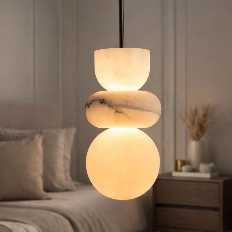 Marble Pendants Light - Etsy