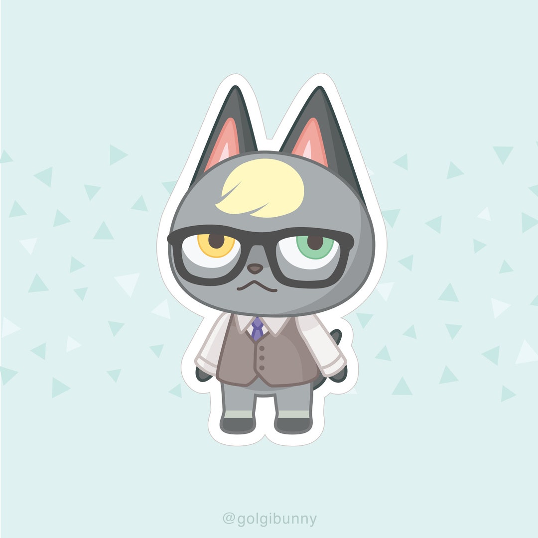 Raymond Animal Crossing New Horizons Matte Vinyl Sticker - Etsy