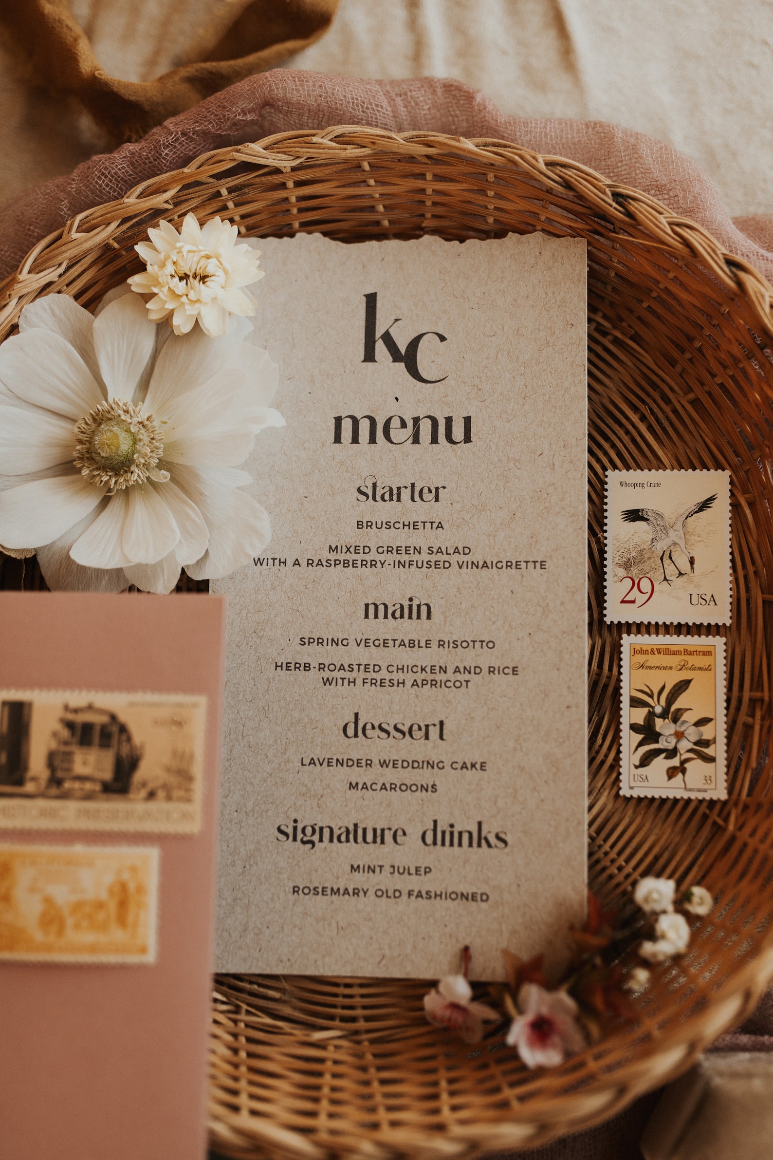 Boho Menu Printable Wedding Menu or Rehearsal Dinner Menu - Etsy