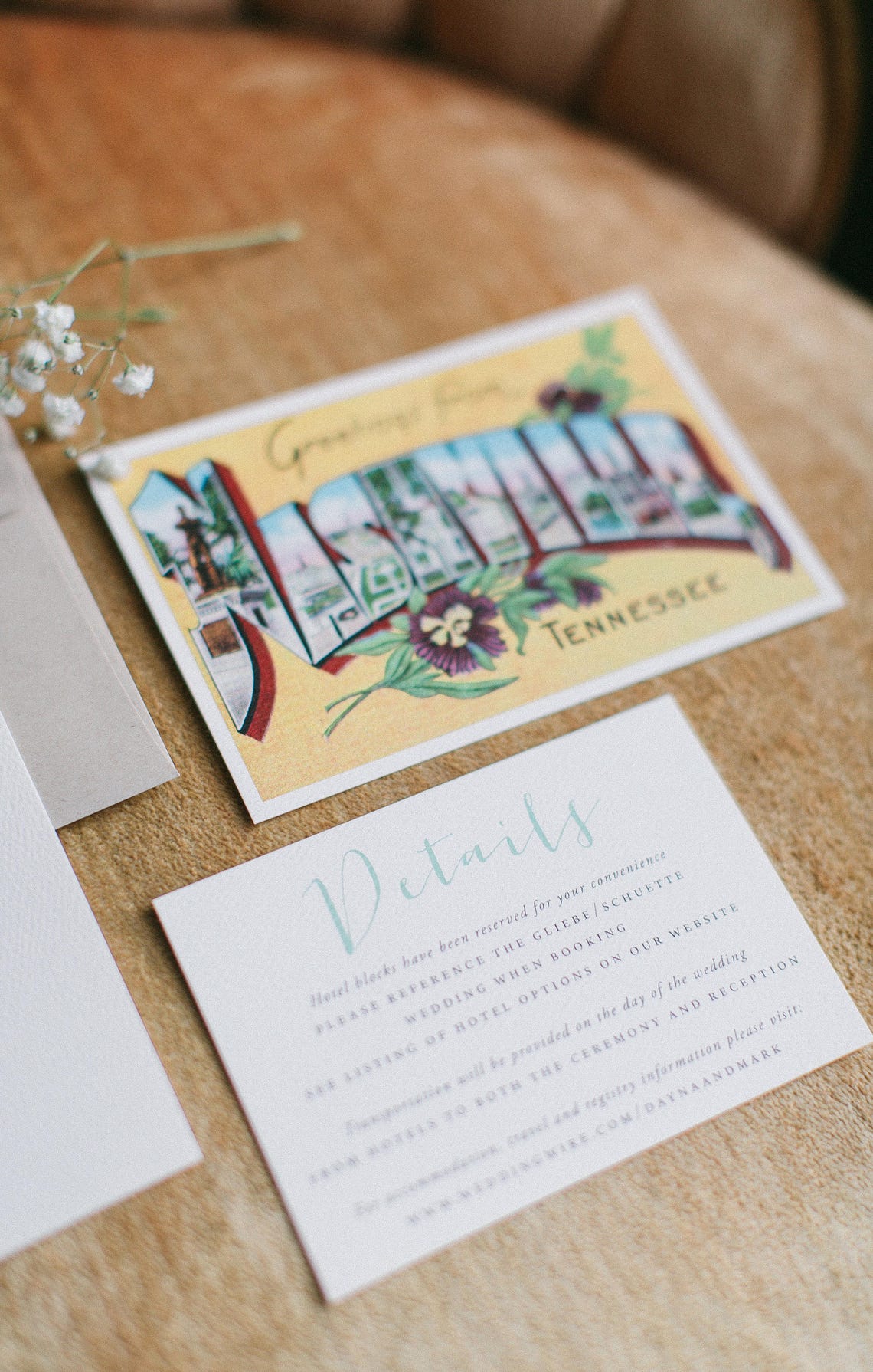 Vintage Postcard Printable Wedding Invitation Suite Featuring - Etsy