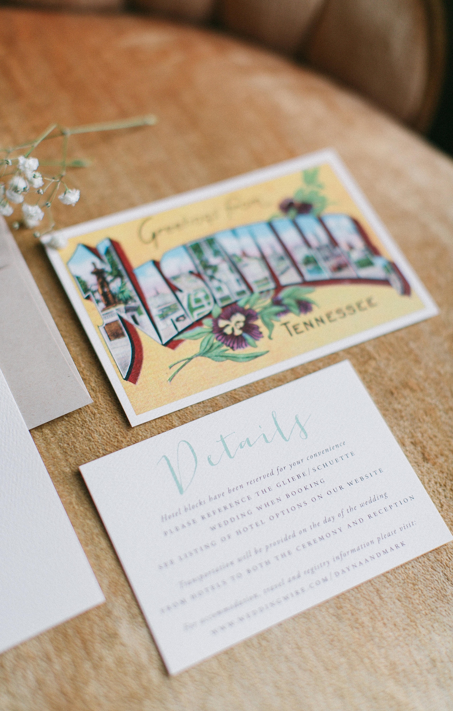 Vintage Postcard Printable Wedding Invitation Suite Featuring - Etsy