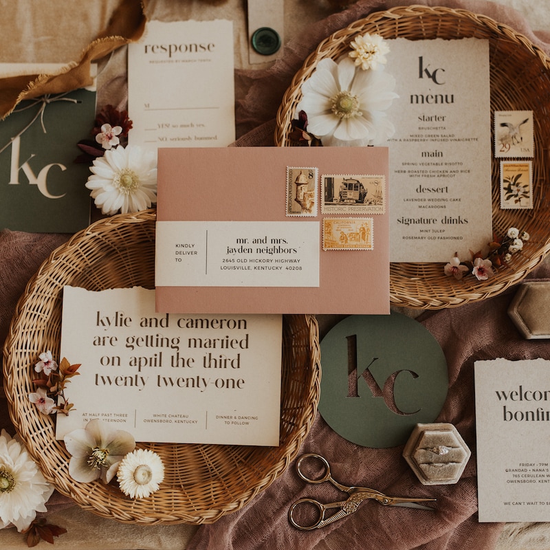 Wedding Invitation Suite - Etsy