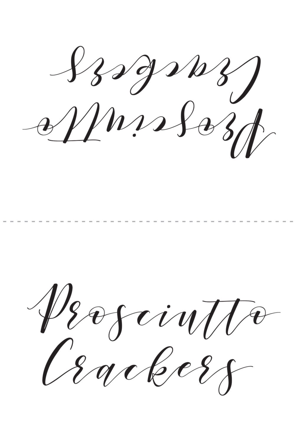 Printable Wedding Food Labels | Appetizer or Dessert Printable Labels ...