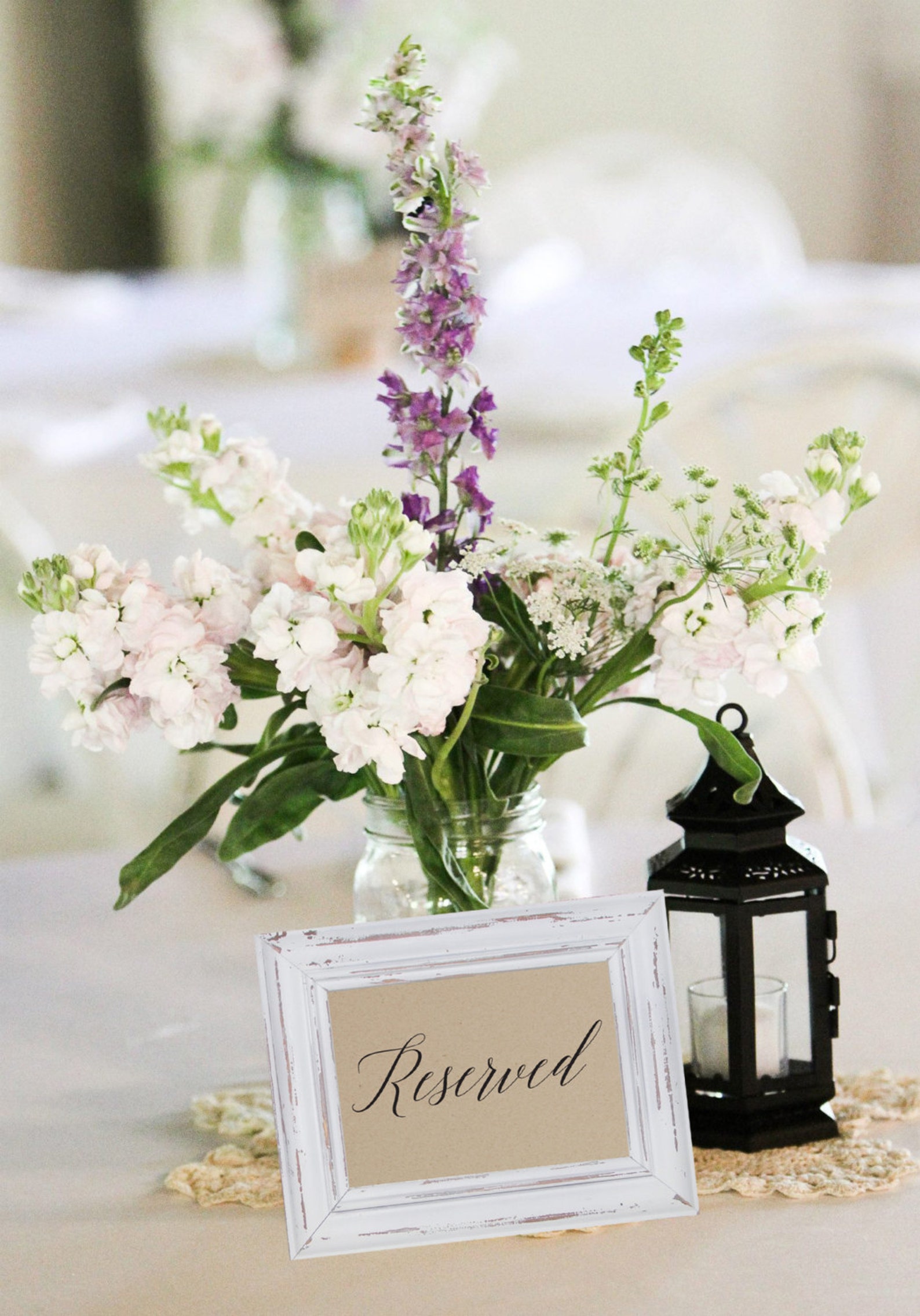 Reserved Wedding Table Sign Instant Download (4x6 and 5x7) - Etsy
