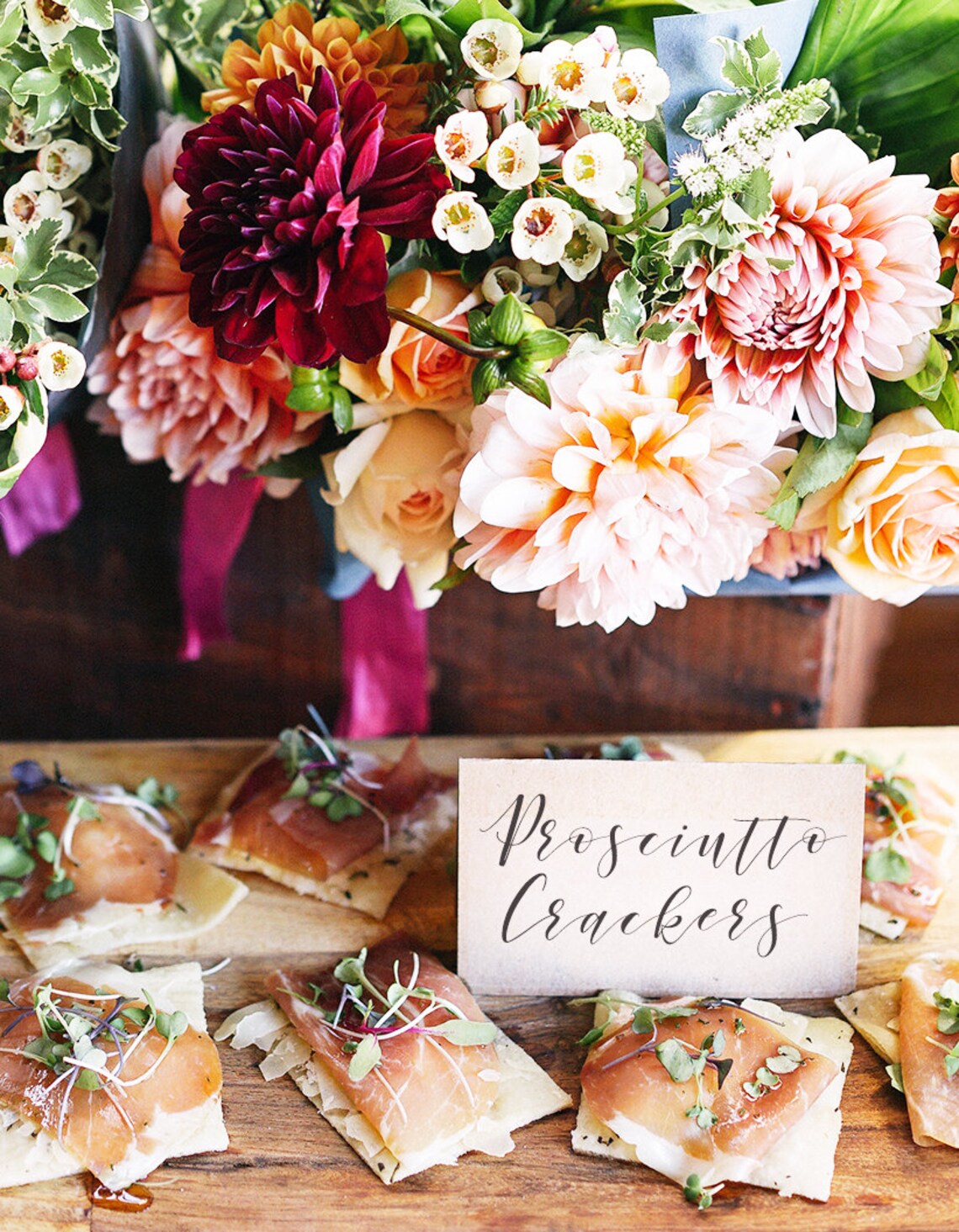 Printable Wedding Food Labels | Appetizer or Dessert Printable Labels ...