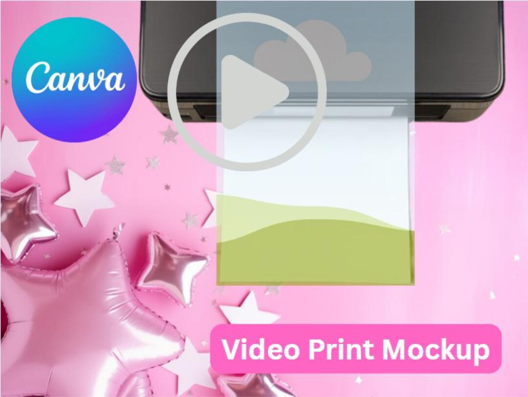 Canva Printer Mockup Video, Template Included - Etsy