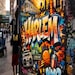 Harlem Graffiti Wall Art Printable – NYC Street Art Poster – Urban Hip ...