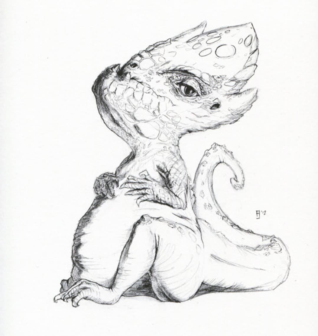 Art Order Dragon a Graphite Drawing - Etsy