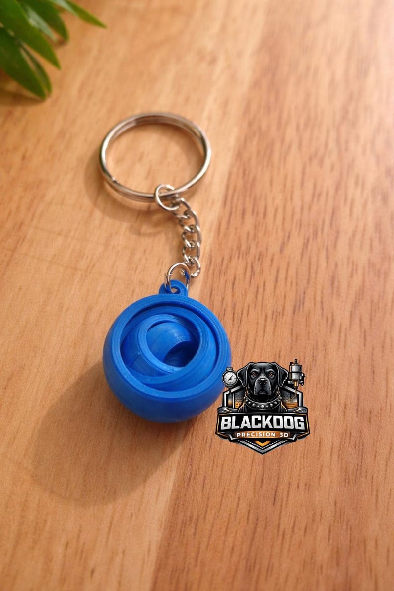 3D Printed Gyro Fidget Keychain | Rotating Stress Relief Toy - Etsy
