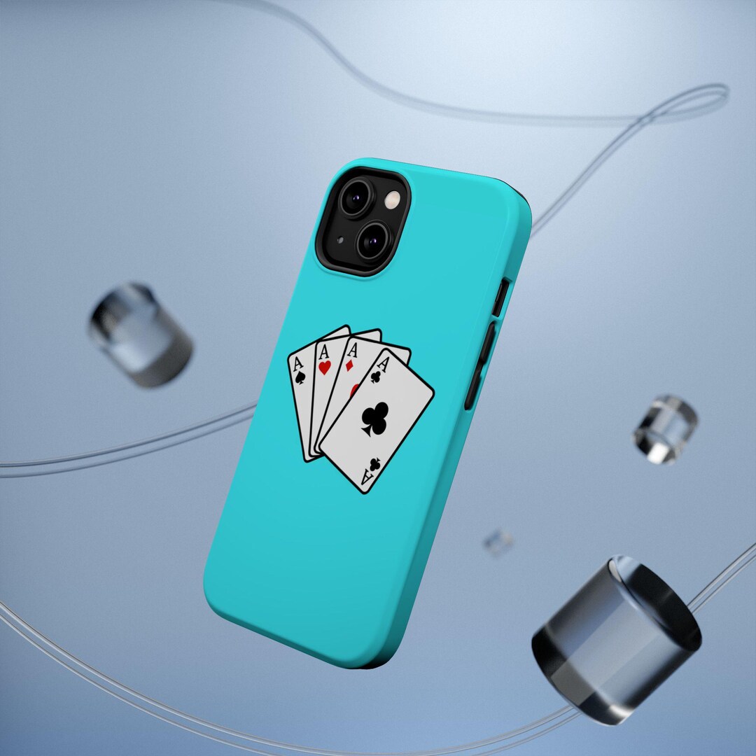 Four Aces Playing Cards Phone Case | Magnetic Impact-resistant Case - Etsy