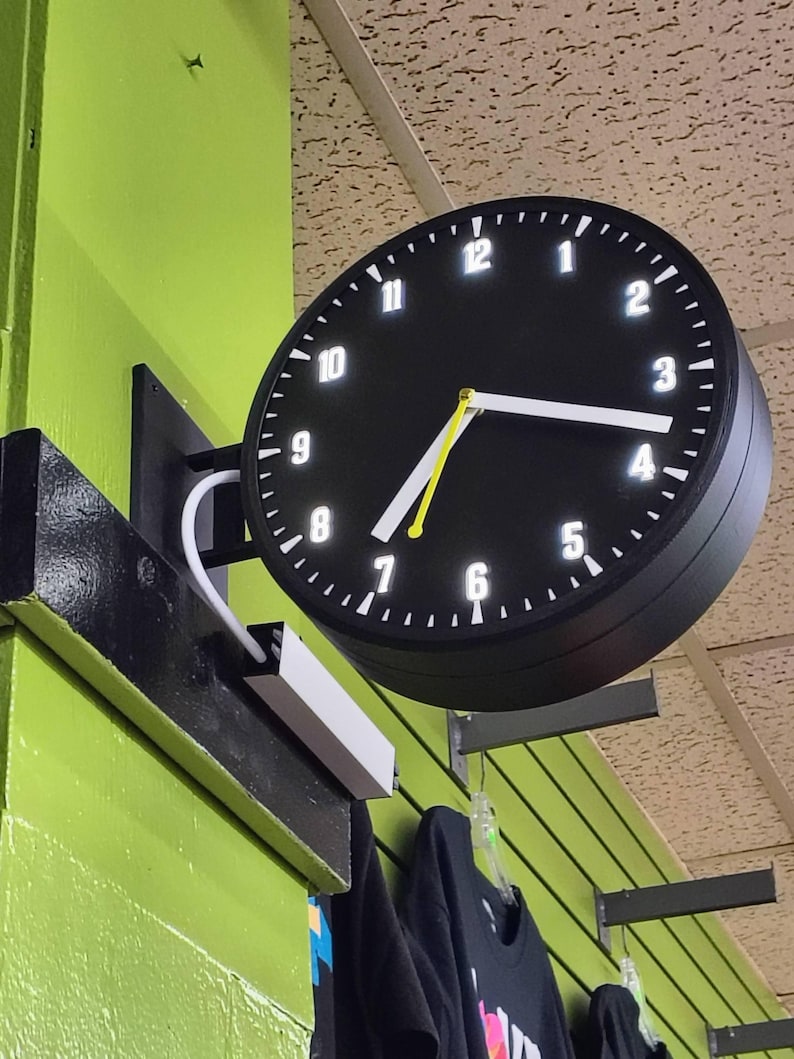 3D Printed Train Style Clock - Etsy