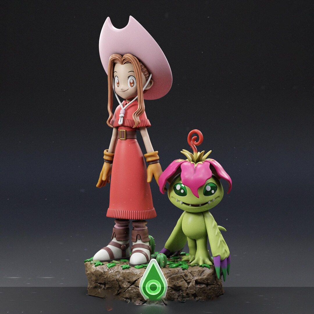 Mimi and Palmon Fanart 3D Print Model STL Statue + Bust - Etsy UK