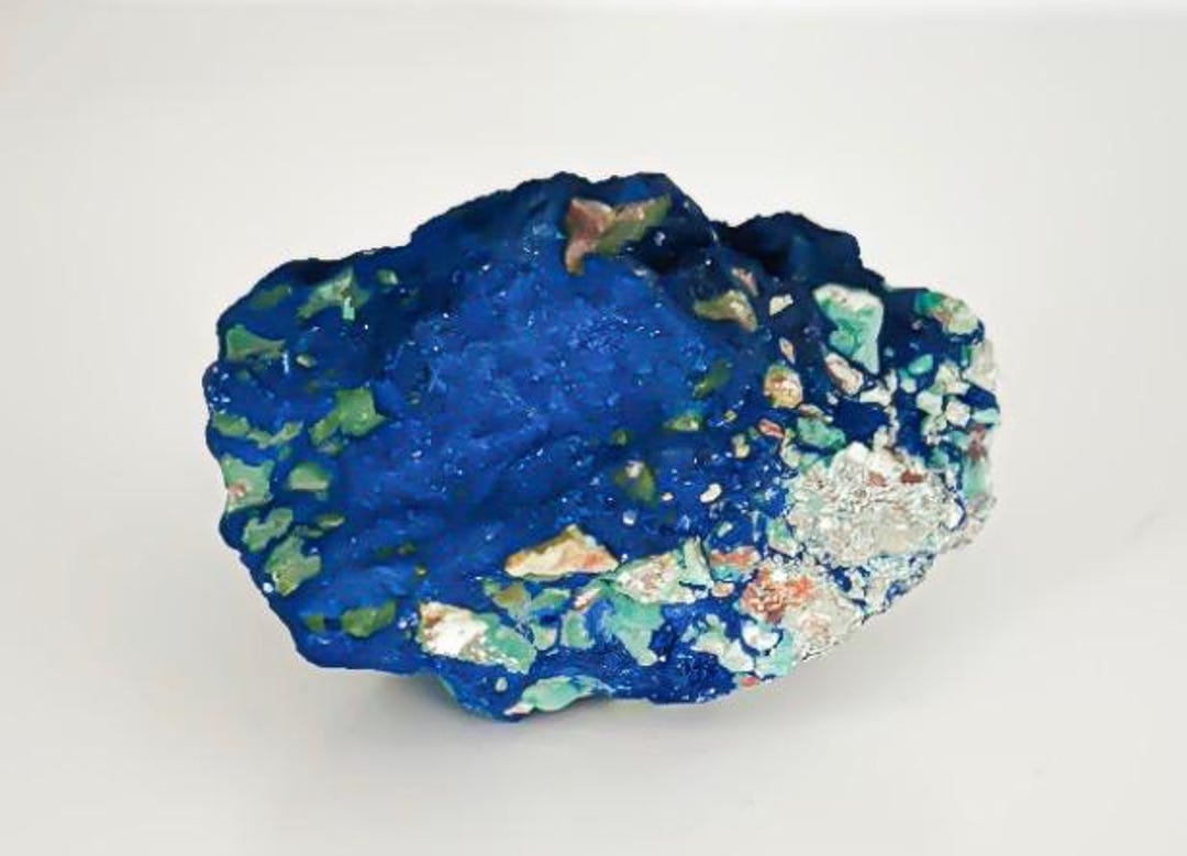Large Natural Azurite Specimen | Deep Blue Crystal Stone | Collector ...