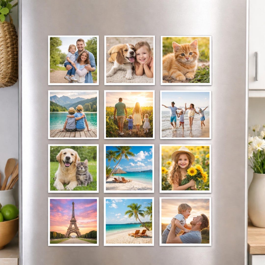 Personalized Photo Magnets | Custom Fridge Photo Prints | Family ...