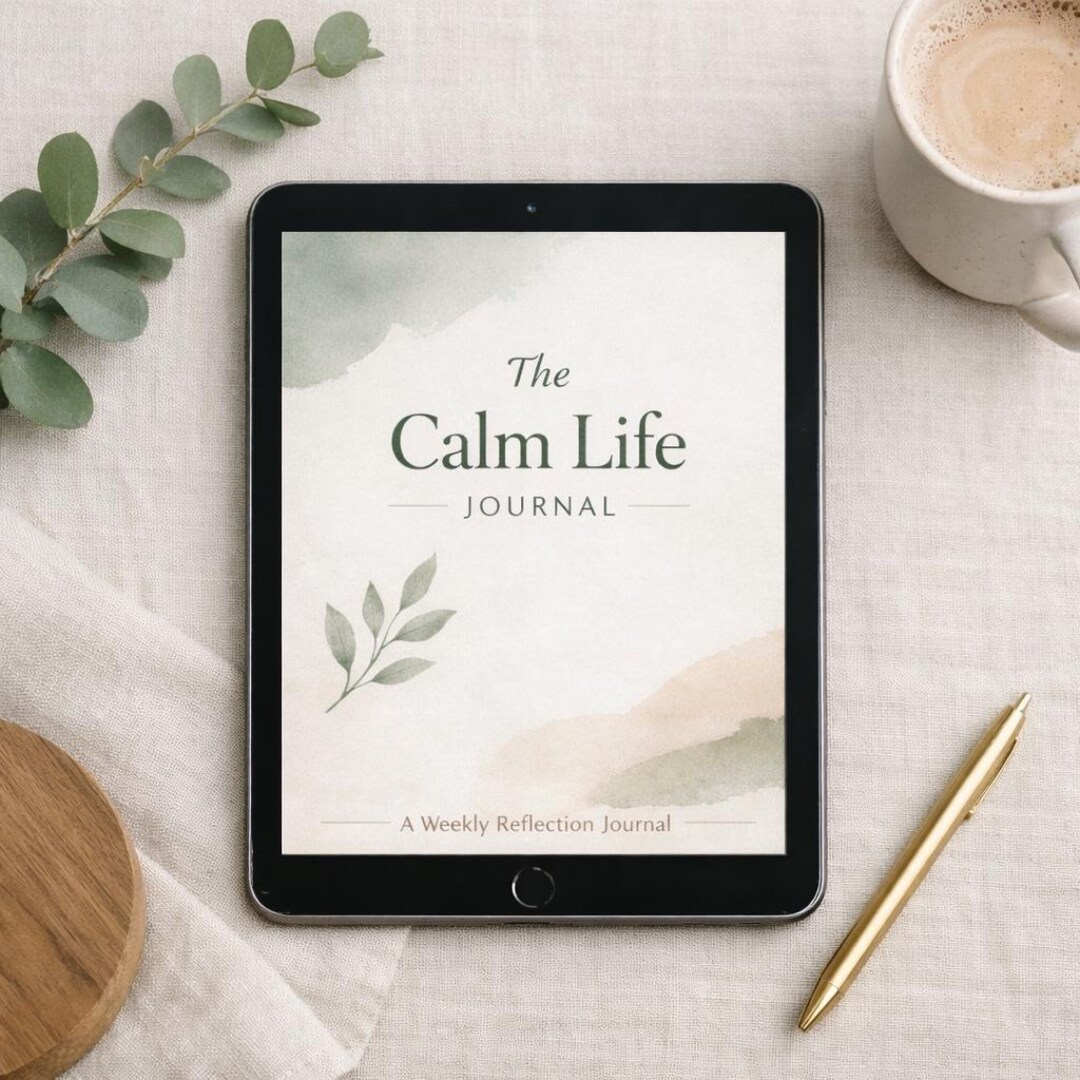 Calm Weekly Journal | Digital Reflection Journal PDF | Minimalist ...