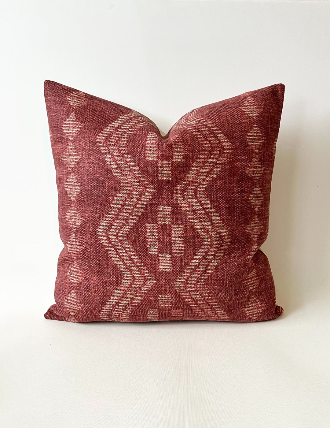 Brick Red Southwestern Boho Decorative Throw Pillow Cover - Etsy