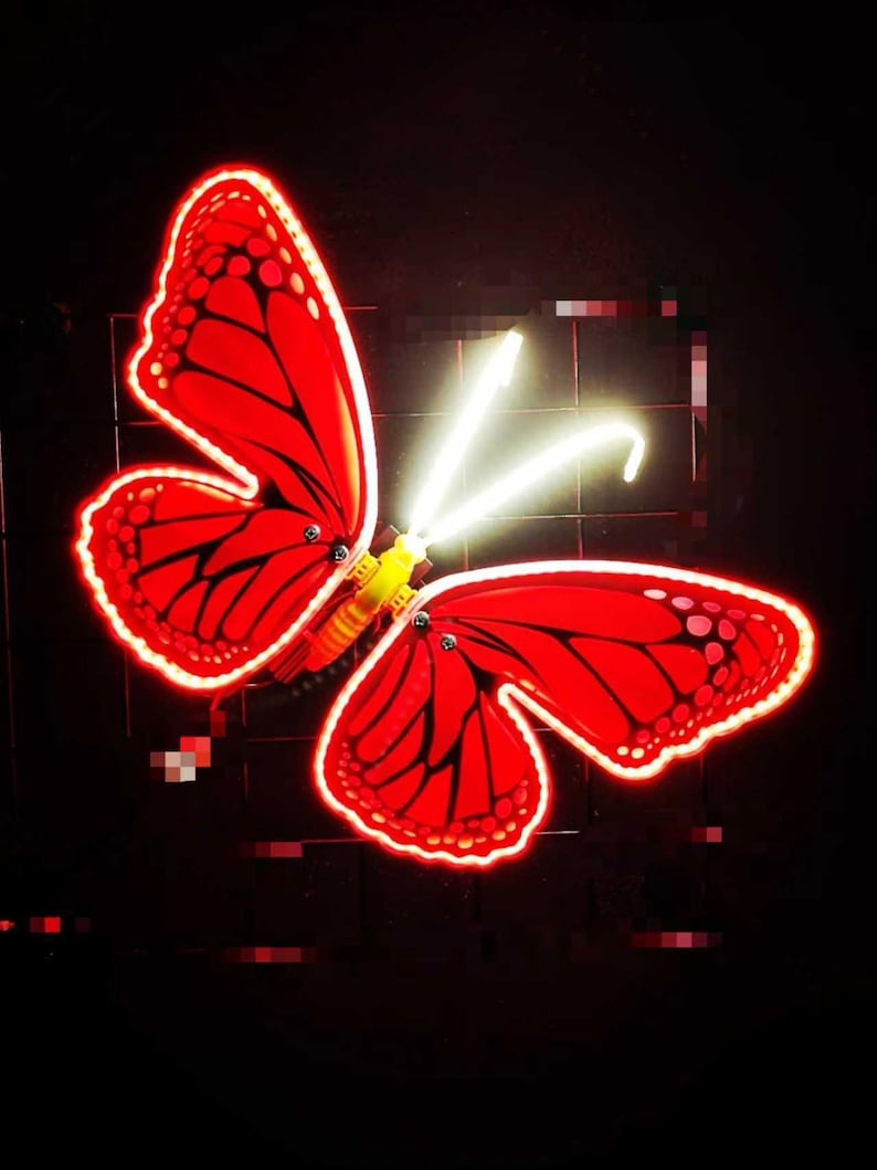 New Moving Butterfly Lamp, Gift-giving Friend Decorative Lamp - Etsy