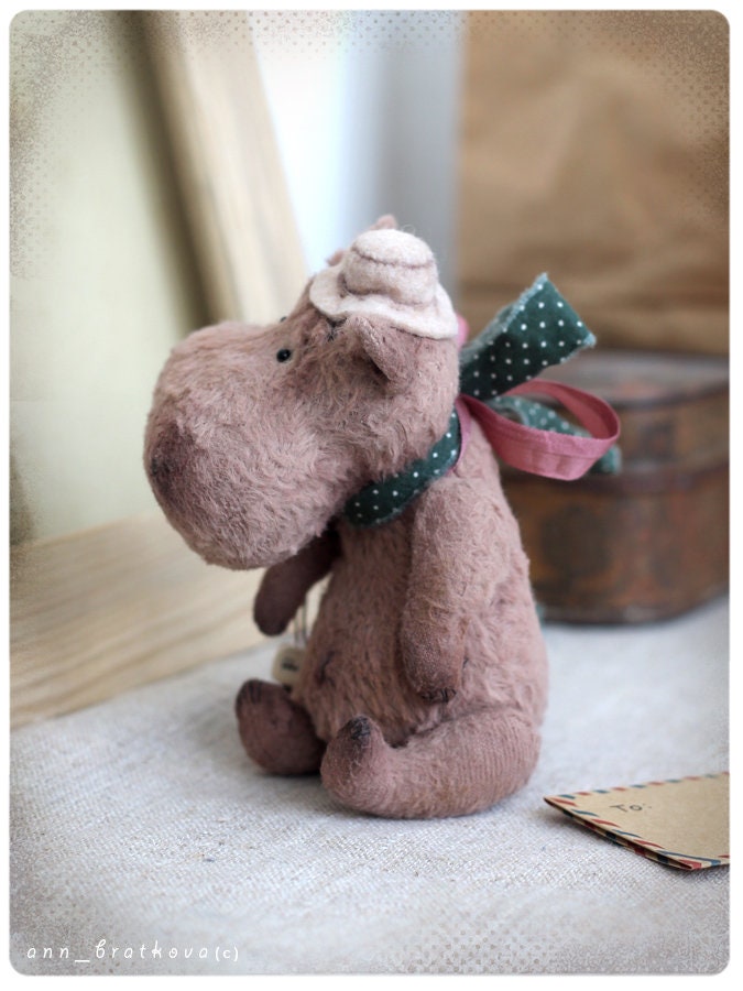 PATTERN Download to Create Teddy Like Hippo 13,5 Cm /5,3 Inches - Etsy