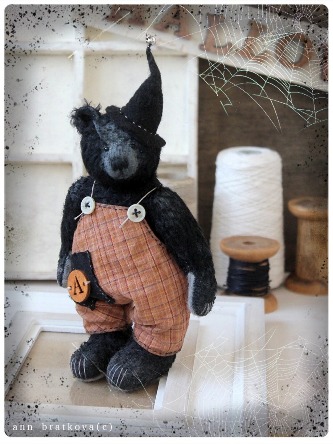 Halloween Teddy Bear Adam 18 Cm (7 Inch) - Etsy