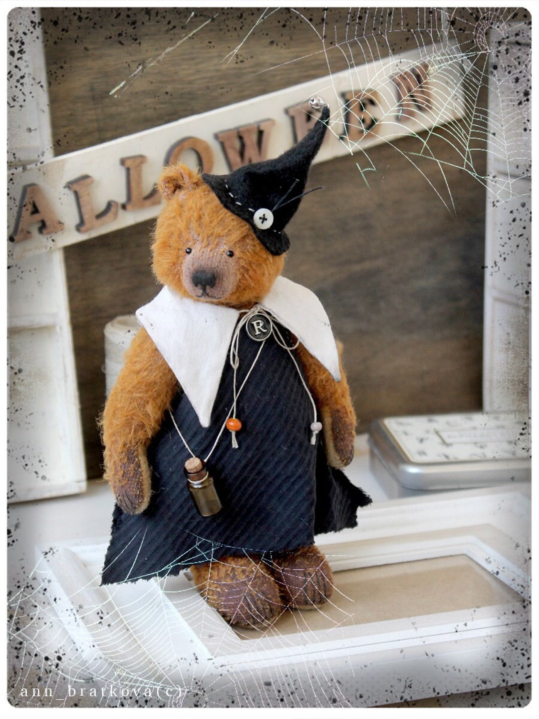 Halloween Teddy Bear Rachel 20 Cm (8 Inch) - Etsy